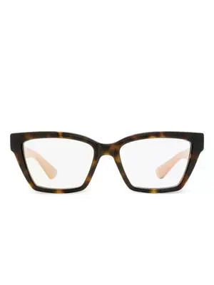 Gucci Square Frame Eyeglasses - Brown