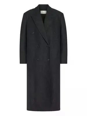 THE ROW Felted Wool-cashmere Blend Double-breasted Coat