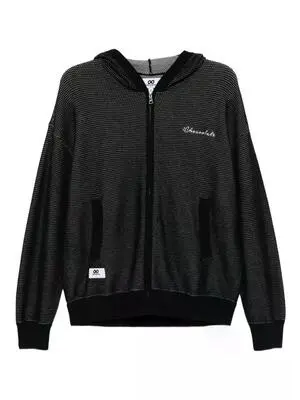 CHOCOOLATE Mesh-panel Zip-up Hoodie