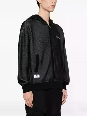 CHOCOOLATE Mesh-panel Zip-up Hoodie