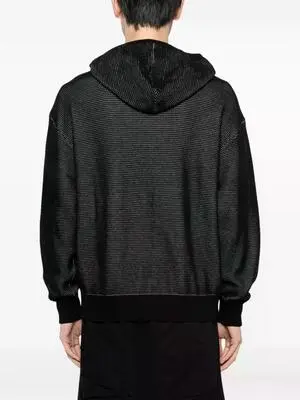CHOCOOLATE Mesh-panel Zip-up Hoodie