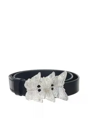 Our Legacy Butterfly-buckle Leather Belt - Black
