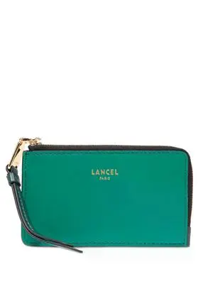 LANCEL Zip-fastening Card Holder - Green