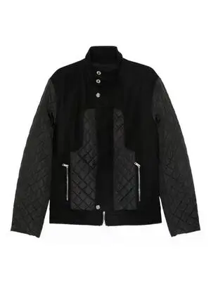 LES HOMMES Quilted Panelled Jacket