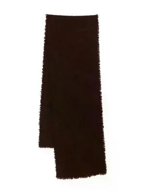 Faliero Sarti Frayed-trim Scarf - Brown