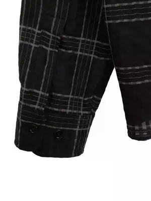 You Must Create Wray Plaid Shirt - Black