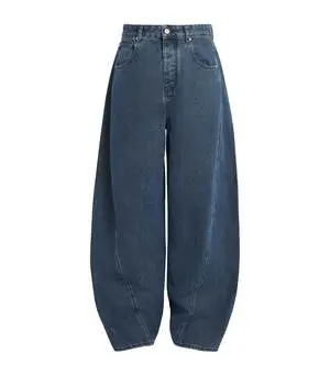 Jacquemus Curved-seam Wide-leg Jeans