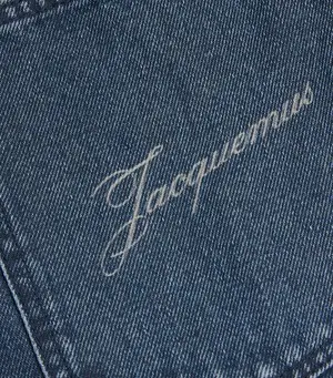 Jacquemus Curved-seam Wide-leg Jeans
