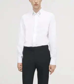Alexander McQueen Cotton Embroidered Shirt