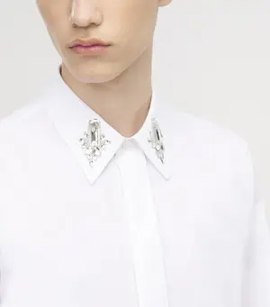 Alexander McQueen Cotton Embroidered Shirt