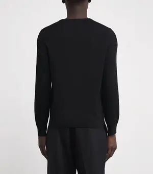 Sandro Wool V-neck Sweatshirt