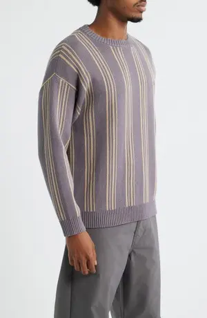 SANTO STUDIO Striped Cotton Sweater