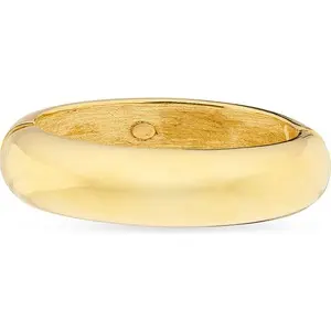 KENNETH JAY LANE Hinged Bangle Bracelet - Gold