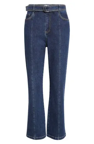 Cinq À Sept Madi Belted Kick Flare Jeans