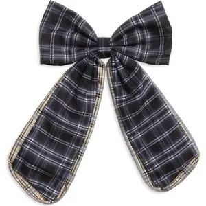 Bp. Plaid Bow Hair Clip - Navy Plaid