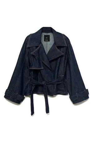 Mango Denim Trench Jacket