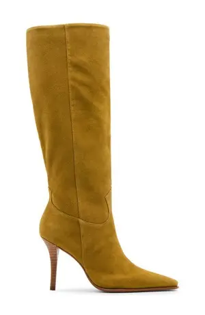Steve Madden Wescot Knee High Boots - Olive Suede