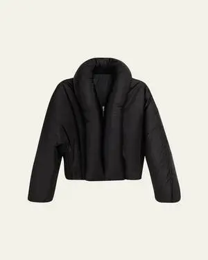 Alaïa Taffeta Padded Bomber Jacket