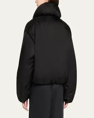 Alaïa Taffeta Padded Bomber Jacket