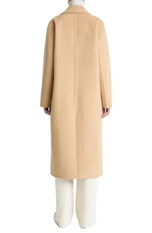 Vince Classic Wool Blend Coat - Camel