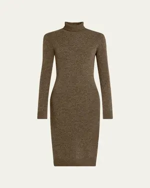 MAISON MARGIELA Wool-blend Turtleneck Midi Dress