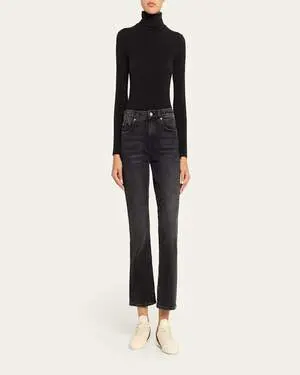 Rick Owens Minimal Leather Low-top Sneakers