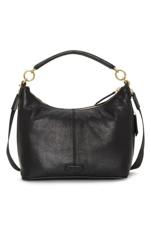 Vince Camuto Carly Leather Shoulder Bag - Black