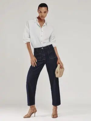 REISS Marcie Petite Straight-leg Jeans