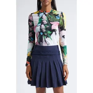 Stine Goya Floral Print Jersey Top - Flowers Under The Sun