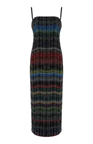 Missoni Long Strapless Wave Pattern Dress