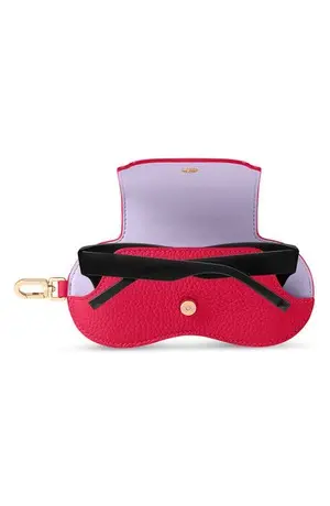 MAISON DE SABRE Leather Sunglasses Case - Fuchsia Lavender