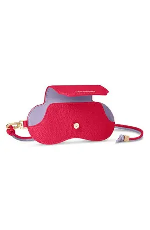 MAISON DE SABRE Leather Sunglasses Case - Fuchsia Lavender