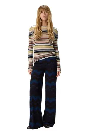 Missoni Wave Pattern Palazzo Trousers
