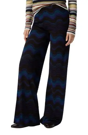 Missoni Wave Pattern Palazzo Trousers