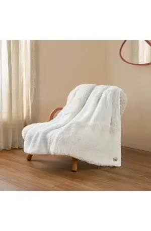 UGG Corben Faux Fur Throw Blanket