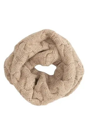 Echo Cable Knit Snood - Farro Heather