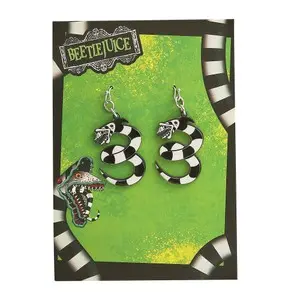 BEETLEJUICE Enamel Sandworm Drop Earrings