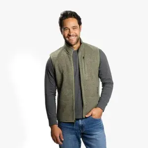 PETER MANNING NYC Polartec Fleece Vest - Olive