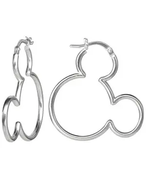 Disney Mickey Mouse Outline Hoop Earrings