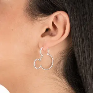 Disney Mickey Mouse Outline Hoop Earrings