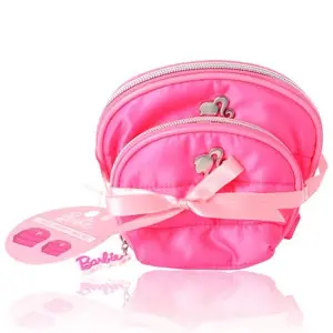 BARBIE Quilted Makeup Bag Set