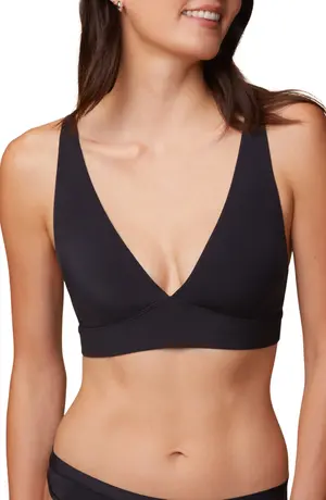 HARPER WILDE Bliss Plunge Adjustable Bralette Black