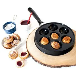 NORPRO Stuffed Aebleskiver Pancake Pan With 2.25-inch Cavities