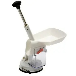 NORPRO Deluxe Automatic Feed Cherry Pitter With Suction Base And Catch Hopper - White