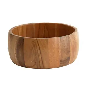 FRIELING Acacia Wood Calabash Bowl - Brown