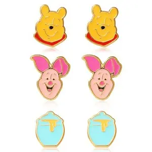 Disney Winnie The Pooh Stud Earring Set - Multi