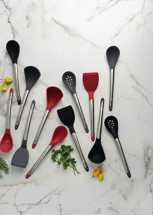 CUISIPRO Silicone & Stainless Steel Spoon