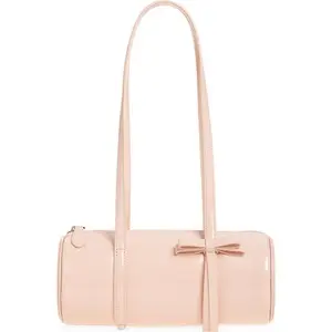 Sandy Liang Leather Pencil Case Handbag - Pale Pink