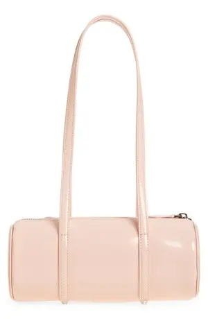 Sandy Liang Leather Pencil Case Handbag - Pale Pink