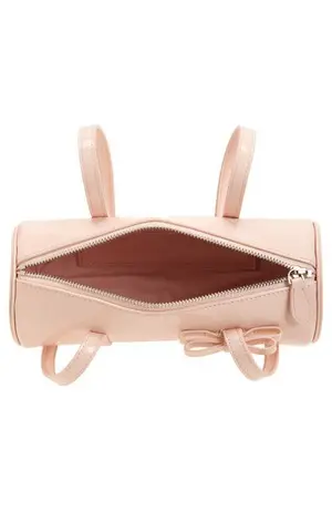 Sandy Liang Leather Pencil Case Handbag - Pale Pink